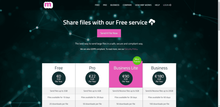 Bis zu 50GB große Dateien kostenlos verschicken // Benz Media